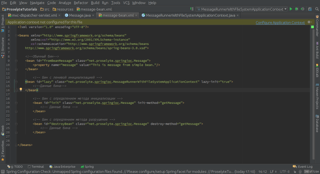 Руководство по Spring. Введение в Bean-ы. – PROSELYTE