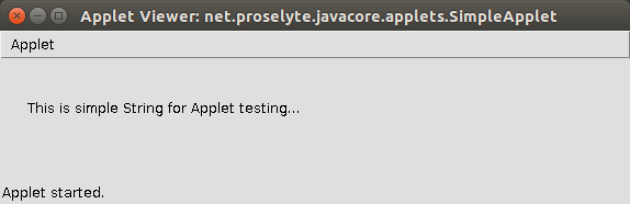 Руководство по Java Core. Апплеты. – PROSELYTE