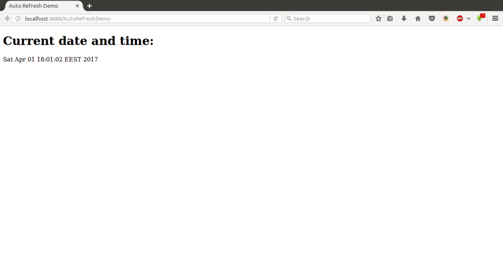 Руководство по Servlets. Автоматическое обновление. – PROSELYTE